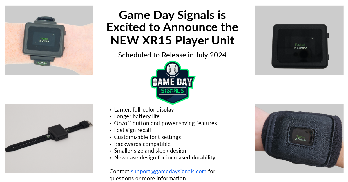 Game Day Signals - Electronic Pitch Calling for Baseball and Softball